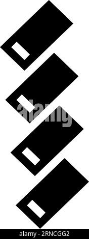 shide paper streamers shintoism glyph icon vector illustration Stock ...