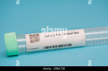 Salivary free cortisol test Stock Photo - Alamy