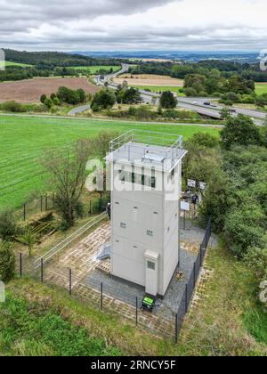 01 September 2023, Saxony, Heinersgrün: A Trabant bucket from the ...
