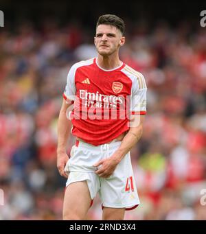 Arsenal's Declan Rice during the Premier League match at the Emirates ...