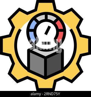 product testing mechanical engineer line icon vector illustration Stock ...