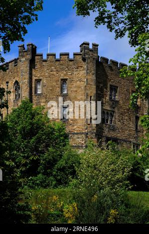 Octagonal keep of Durham Castle in north-east England, a Norman castle ...