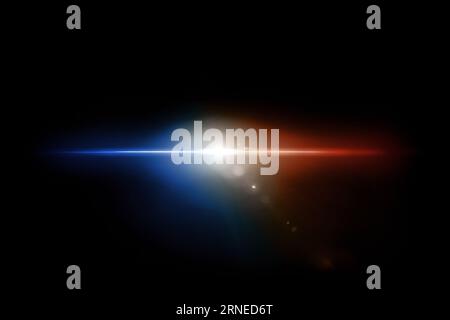 Set of realistic light glare, neon highlight. Collection of bright lens ...