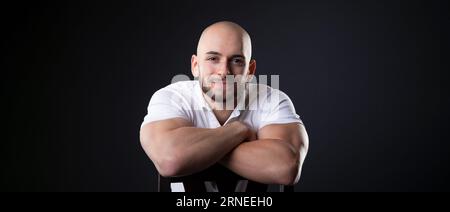 Portrait of happy bearded Turkish man with fists raised Stock Photo - Alamy