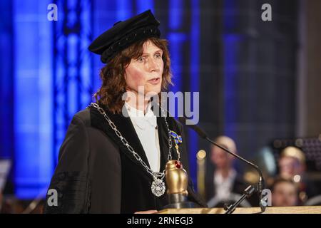 GRONINGEN - Jacquelien Scherpen during the inauguration of her new ...