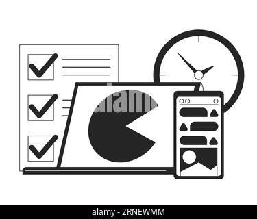 Smartphone task schedule icon outline vector. Person event. Agenda app ...