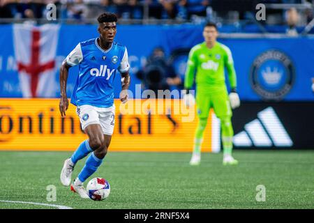 August 26, 2023: Charlotte FC midfielder Andrew Privett (34) take a ...