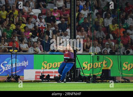 DeAnna Price of the USA competing in the women’s hammer final on day 6 ...