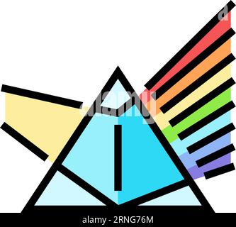 spectroscopy materials engineering color icon vector illustration Stock ...
