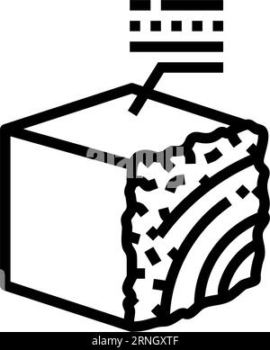 fatigue material failure materials engineering color icon vector ...