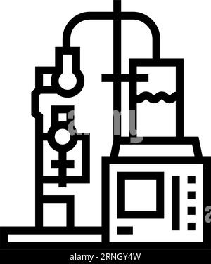 corrosion materials engineering line icon vector illustration Stock ...