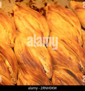 Pastizzi at a baker's in Valletta, Malta. The savoury pastries are a ...