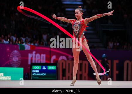 Daria Atamanov (ISR) seen in action during 40th FIG Rhythmic Gymnastics ...