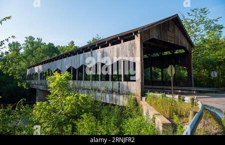 Bridge # 35-83-E Corwin M. Nixon Covered Bridge, which carries ...