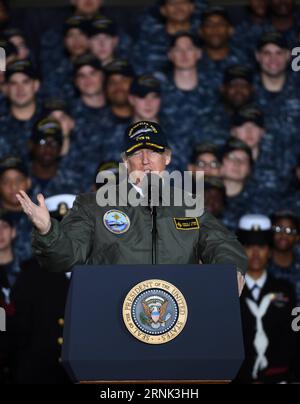 (170302) -- NEWPORT NEWS, March 2, 2017 (Xinhua) -- U.S. President ...