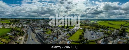 Aerial view of Rock of Cashel with Romanesque chapel, a Gothic ...