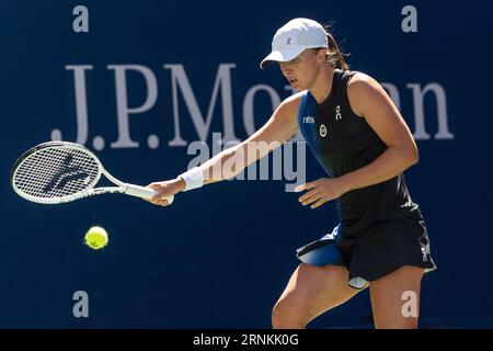 Kaja Juvan of Slovenia in action during the Group B tennis match ...