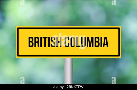 Columbia road sign on blur background Stock Photo - Alamy