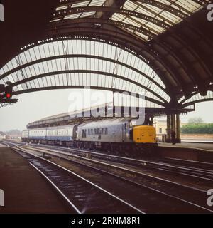 Passenger Train 1980's Stock Photo - Alamy