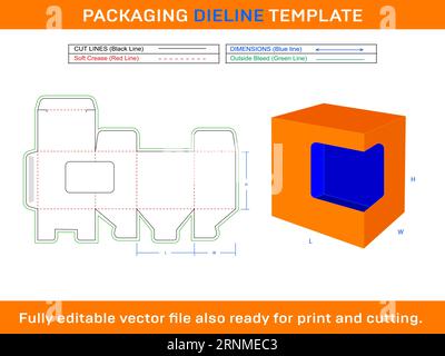 Heart packaging box die cut template. laser cut lines. Cut and Fold ...