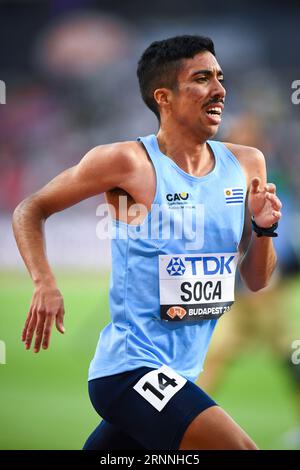 Valentin Soca of Uruguay competing in the men’s 5000m A race on day 6 ...