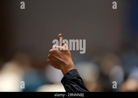 Philippine President Rodrigo Duterte gestures as he attends the 80th ...