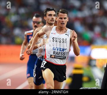 Jonas Raess of Switzerland competing in the men’s 10.000m final at the ...