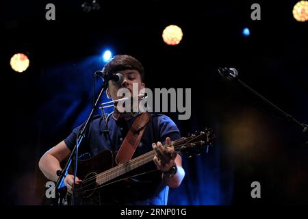Jedburgh, UK. 02nd Sep, 2023. EdgeFest 2023, Music Festival. Drone ...