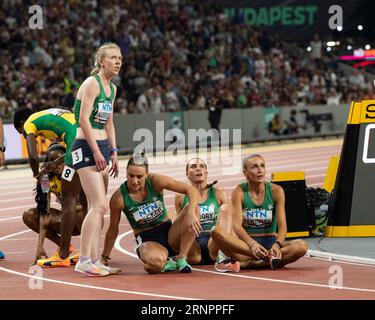 Sophie Becker of Ireland competing in the women’s 4x400m relay final on ...