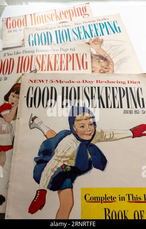 Vintage 1953 "Good Housekeeping" magazine covers, USA Stock Photo - Alamy
