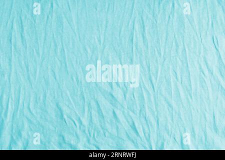Texture background of cyan linen fabric. Textile structure, cloth ...