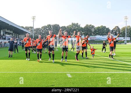 Deinze, Belgium. 02nd Sep, 2023. referee Anthony Letellier pictured ...