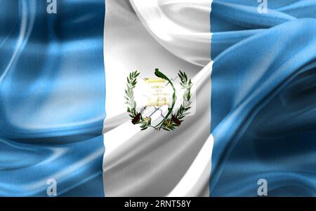 Guatemala flag - realistic waving fabric flag Stock Photo - Alamy