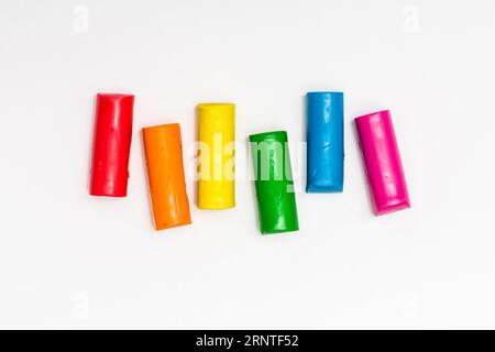 Plasticine sticks different colors Stock Photo - Alamy