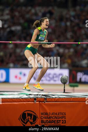 Nicola Olyslagers of Australia competing in the women’s high jump final ...
