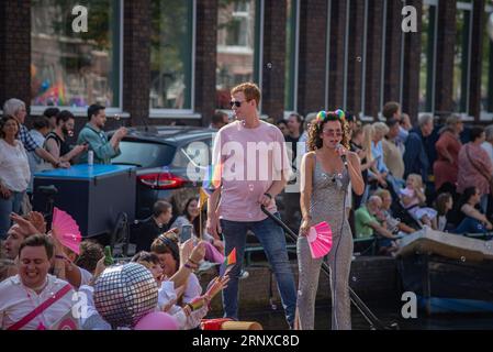 September 2, 2023, Leiden, Netherlands, First Pride with colorful ...