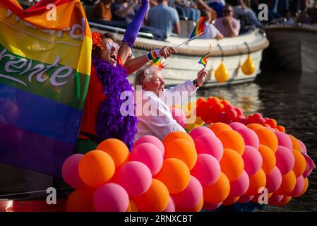 September 2, 2023, Leiden, Netherlands, First Pride with colorful ...