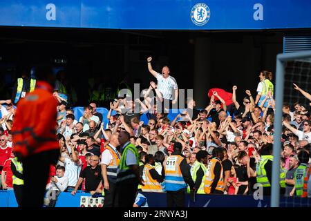 Nottingham Forest fans celebrate after their side scored their second ...