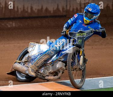 Robert Lambert of Great Britain in Heat 2 during the 2025 DeWALT FIM ...
