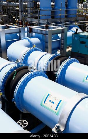 Futaba, Japan. 3rd Sep, 2023. ALPS treated water storage tanks (total ...