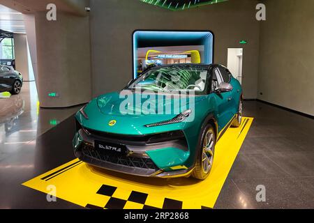 SHANGHAI, CHINA - SEPTEMBER 3, 2023 - A LOTUS new energy vehicle is ...