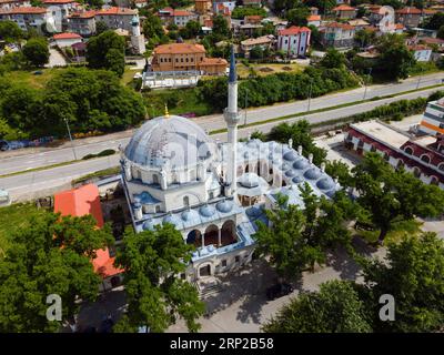 Aerial view, Tombul Mosque, Sherif Halil Pasha Mosque, Serif Halil Pasa ...
