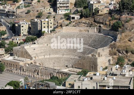 Jordan: Ancient Roman Ampitheater, historic site in downtown Amman ...