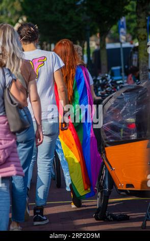 September 2, 2023, Leiden, Netherlands, First Pride with colorful ...