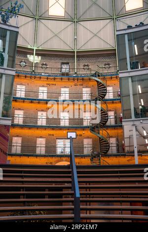 Historic staircases to the prison cells of the Koepelgevangenis ...