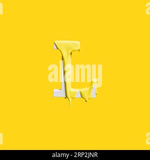 Dripping paint letter b Stock Photo - Alamy