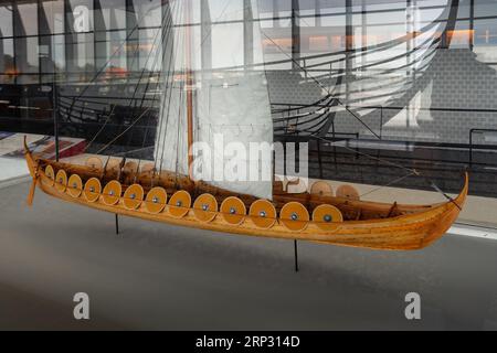 Model of Skuldelev 6 Ship at Viking Ship Museum Interior - Roskilde ...