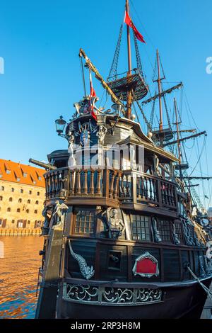 Pleasure vintage sailing ship in the style of the Spanish galleon Stock ...
