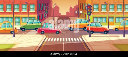 road junction, Illustration crossroads, highway intersection Stock ...
