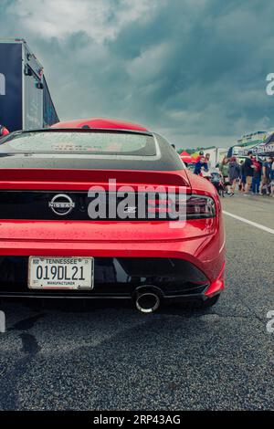 Red Nissan 400z with Bronze wheels Stock Photo - Alamy